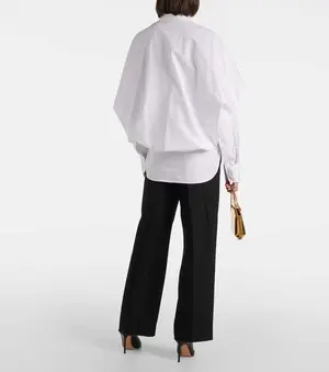 Stella McCartney Caped Cotton Blouse
