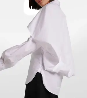 Stella McCartney Caped Cotton Blouse