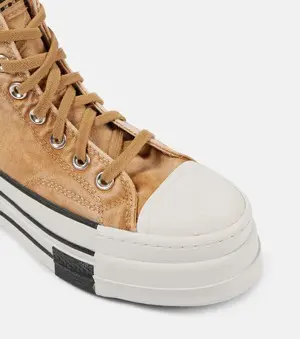 Rick Owens X Converse Dbl Drkstar Chuck 70 High Top Sneakers