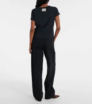 Khaite Samson Cotton Jersey T-shirt - Black