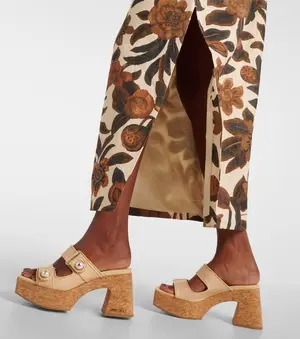 JIMMY CHOO Fayence Platform Mules