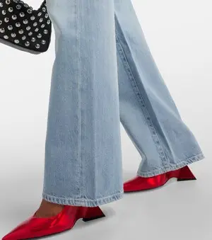 7 For All Mankind Tess High-rise Straight-leg Jeans