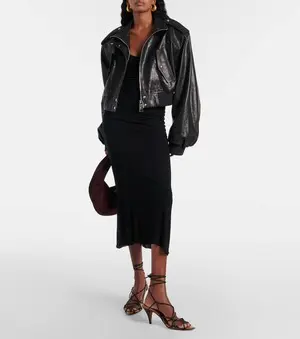 Khaite Leesal Jersey Midi Dress