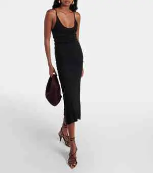 Khaite Leesal Jersey Midi Dress