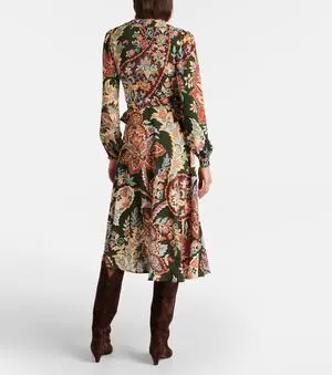 Etro Printed Wrap Dress