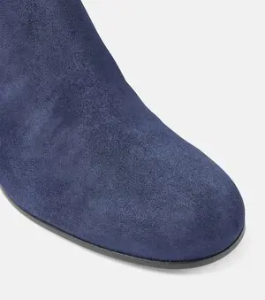 GIANVITO ROSSI 45 Suede Ankle Boots - Blue