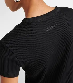 Isabel Marant Étoile Taomiga Cotton Jersey T-shirt - Black