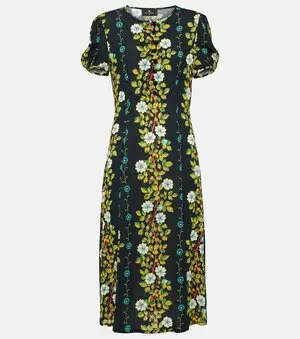 Etro Floral Midi Dress - Multicoloured