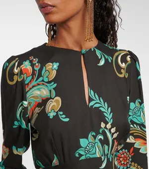 Etro Floral Midi Dress - Multicoloured