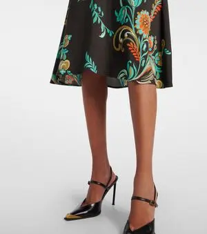 Etro Floral Midi Dress - Multicoloured