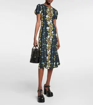 Etro Floral Midi Dress - Multicoloured