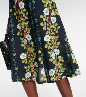 Etro Floral Midi Dress - Multicoloured