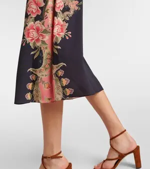 Etro Floral Midi Dress - Multicoloured
