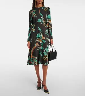 Etro Floral Midi Dress - Multicoloured