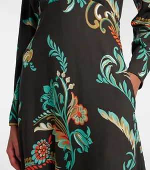 Etro Floral Midi Dress - Multicoloured