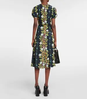Etro Floral Midi Dress - Multicoloured