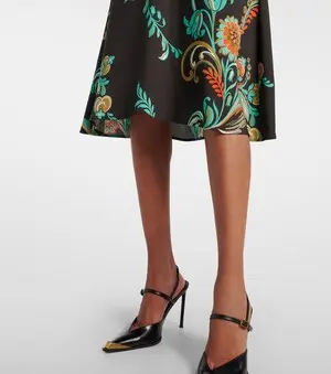 Etro Floral Midi Dress - Multicoloured