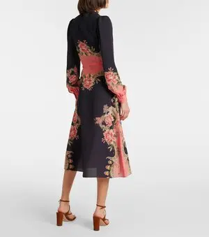 Etro Floral Midi Dress - Multicoloured