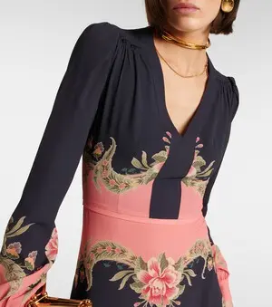 Etro Floral Midi Dress - Multicoloured