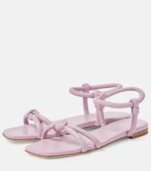 GIANVITO ROSSI Juno 05 Leather Sandals - Pink