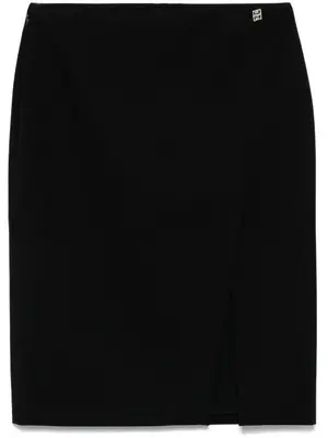 Givenchy 4g Liquid-detail Wool Skirt
