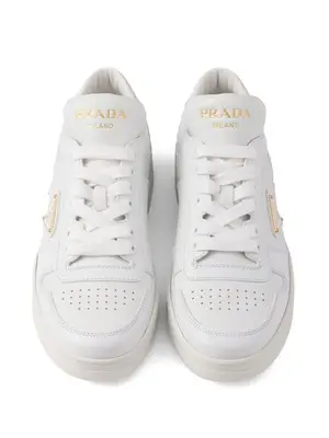 Prada Downtown Leather Sneakers
