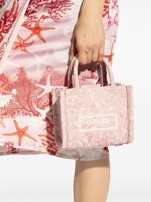 Versace Barocco Athena Extra Small Tote Bag - Pink