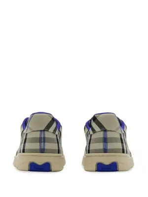 Burberry Terrace Checked Sneakers - Neutrals