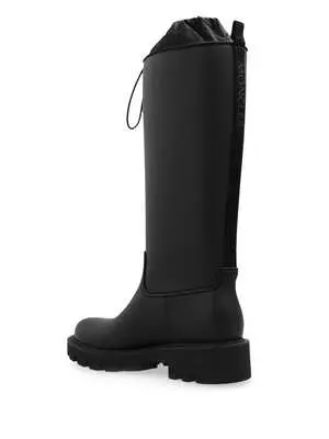 Moncler Kickstream Waterproof Rain Boots - Black