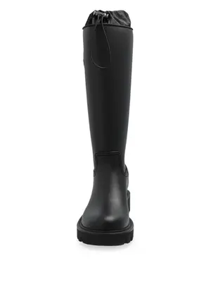 Moncler Kickstream Waterproof Rain Boots - Black