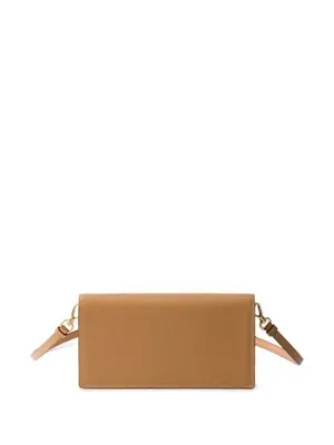 Prada Triangle-logo Leather Mini Bag - Neutrals