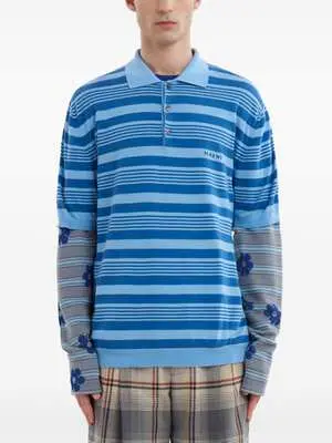 Marni Mixed Stripe Polo Shirt