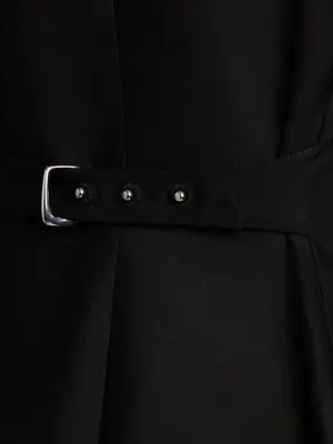 Jacquemus JACQUEMUS La Robe Spalla Wool & Silk Mini Dress - Black