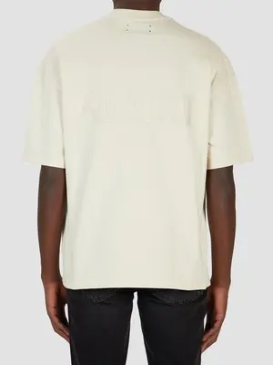 Amiri Logo Oversized Crewneck T-shirt - Birch