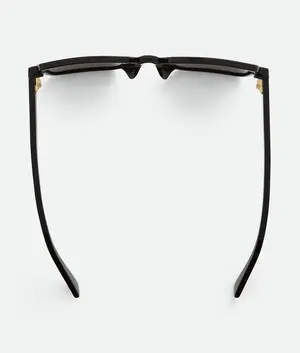 Bottega Veneta Square Frame Sunglasses - Black/grey
