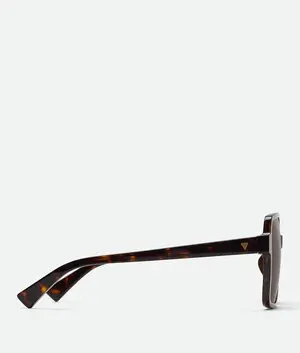 BOTTEGA  VENETA Square Frame Sunglasses - Havana/brown