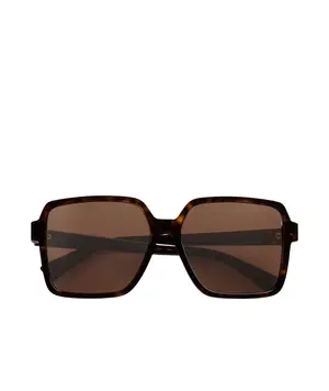 Bottega Veneta Soft Square Sunglasses Havana/brown
