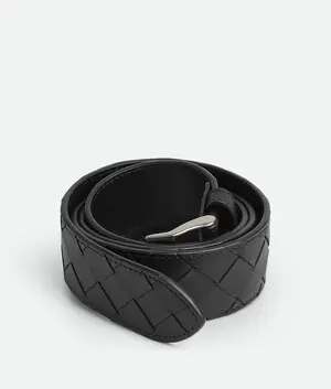 Bottega Veneta Watch Buckle Belt - Black
