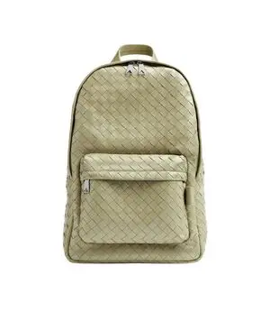 BOTTEGA  VENETA Intrecciato Leather Backpack - Travertine