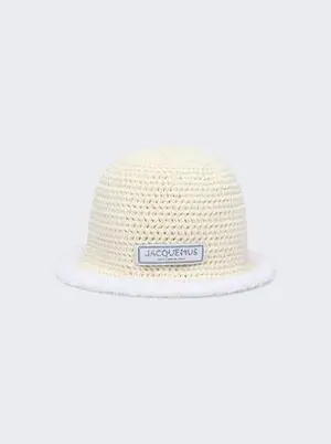 Jacquemus Le Bob Bordino Bucket Hat Off-white