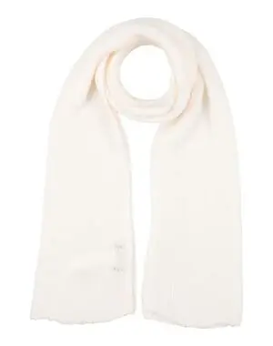 Blumarine Woman Scarf Purple Size - Mohair Wool, Alpaca Wool, Polyamide White