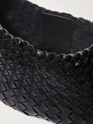 Dragon Diffusion Rosanna Mini Woven Leather Tote - Black