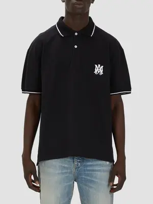 Amiri Logo-embroidered Cotton Polo Shirt