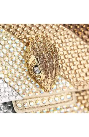 Kurt Geiger Mini Kensington Embellished Convertible Crossbody Bag - Open Grey