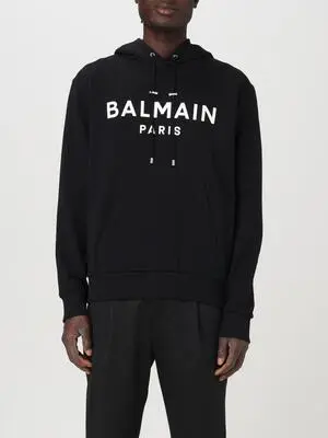 Balmain Logo Hoodie - Black