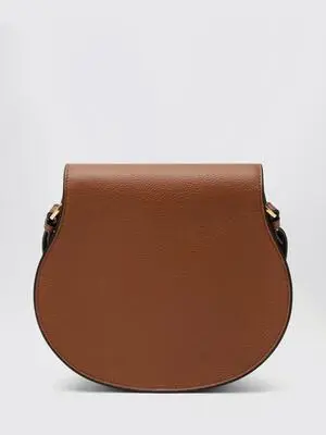 Chloé Marcie Grained Leather Shoulder Bag - Brown