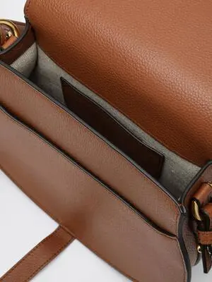 Chloé Marcie Grained Leather Shoulder Bag - Brown