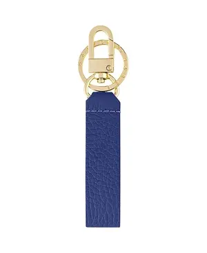 MAISON DE SABRE Maison De Sabra Upcycled Leather Keychain Lapis Blue