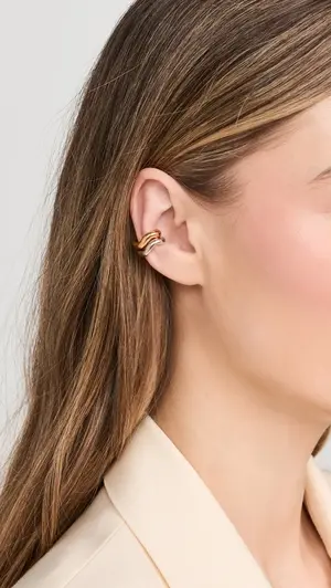 Charlotte Chesnais Wave Clip-on Earring - Argent