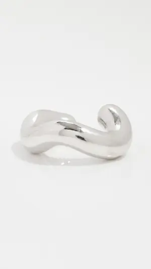 Charlotte Chesnais Wave Clip-on Earring - Argent